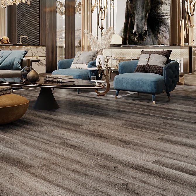 Кварц-винил CronaFloor Wood Дуб Джакарта 4мм 34кл 2,16м.кв/упаковка ...